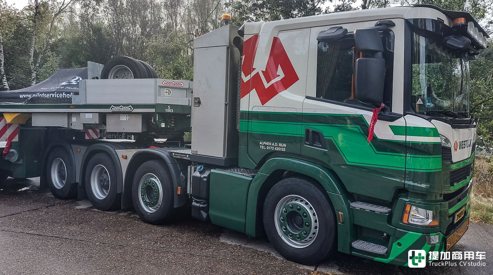 低顶驾驶室+8x4驱动，如此特殊的斯堪尼亚P 500牵引车你见过吗？ - 提加商用车网
