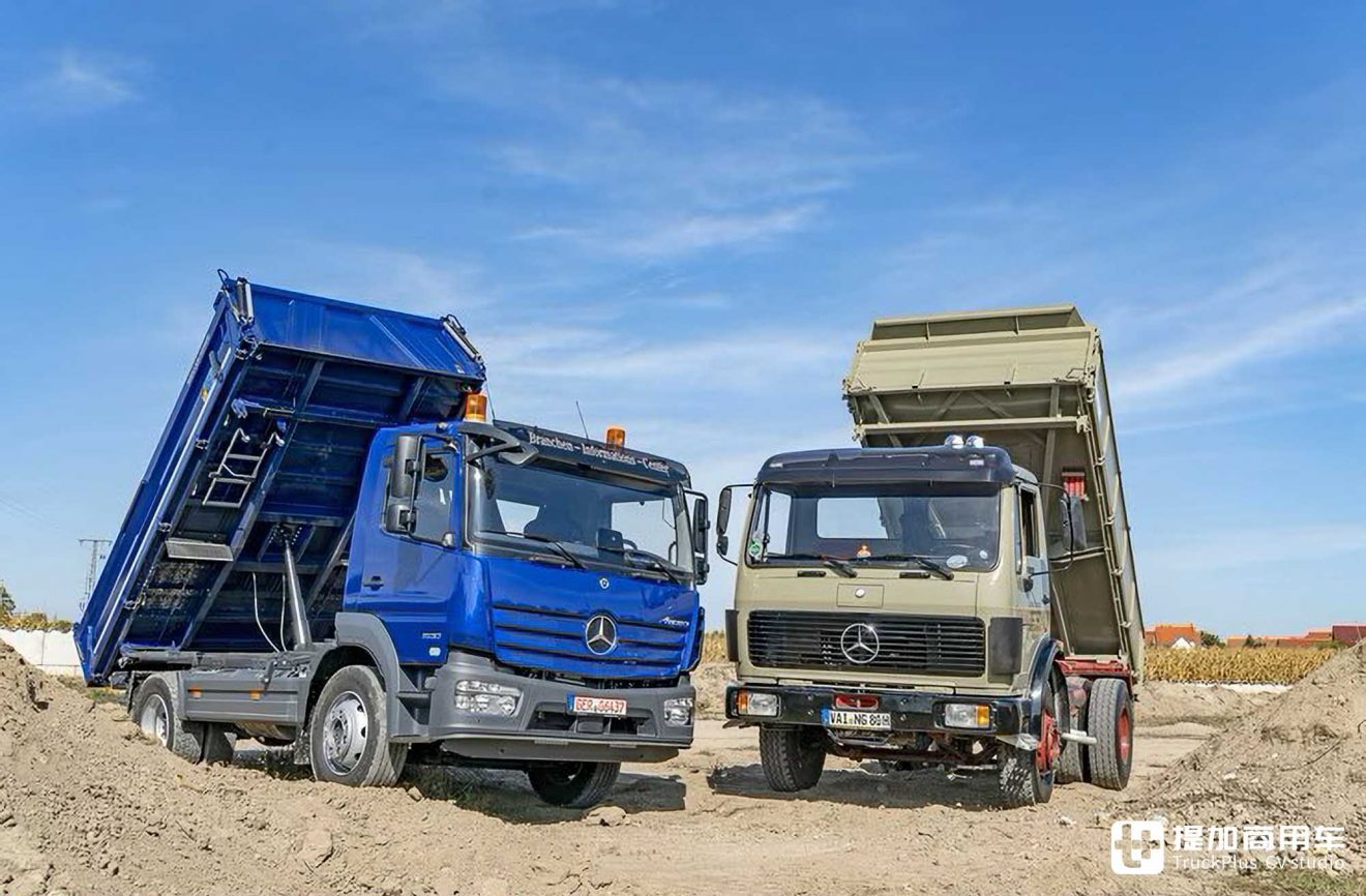 跨越时空的自卸车横评，奔驰NG 80对比Atego，带你看其中的发展变迁 - 提加商用车网