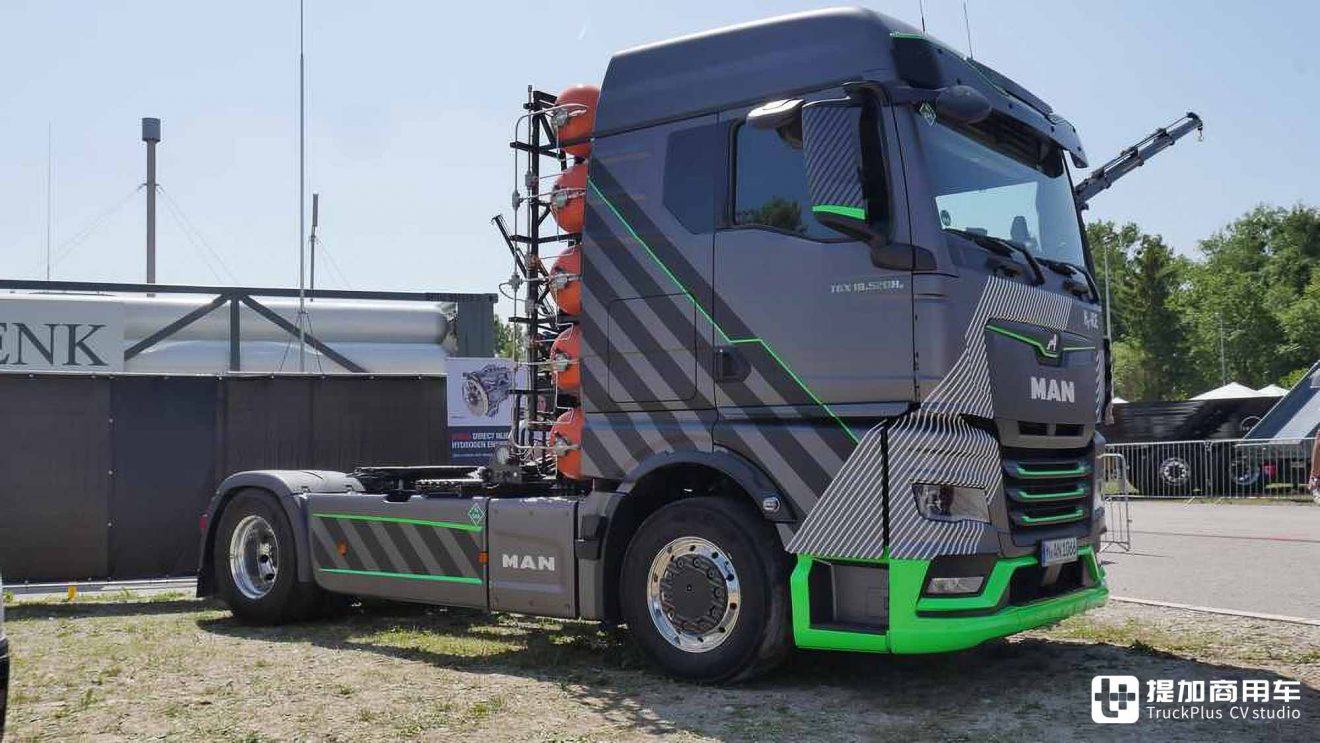 氢内燃发动机加持，性能不输柴油车，曼恩hTGX氢内燃机重卡上市 - 提加商用车网