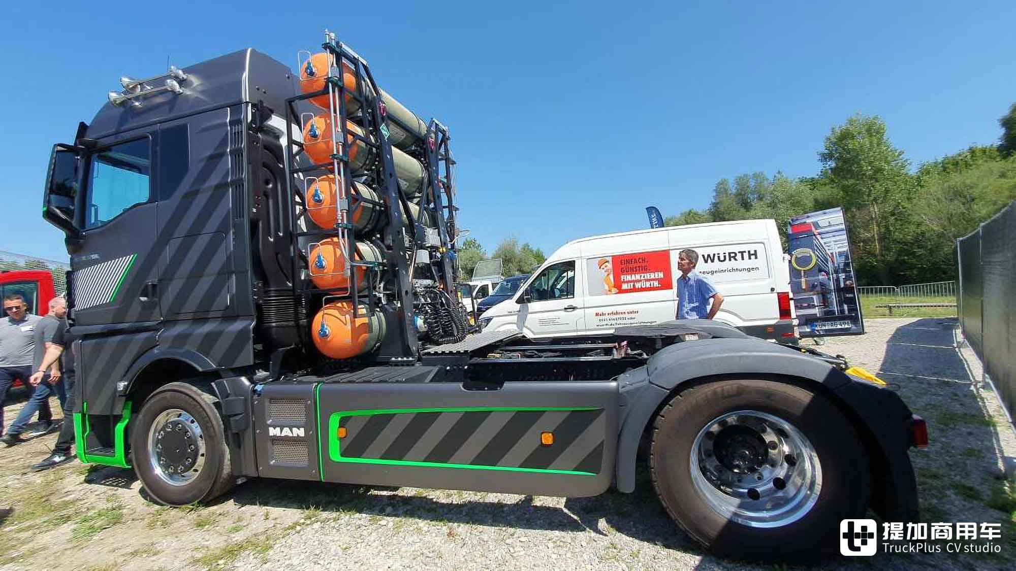 氢内燃发动机加持，性能不输柴油车，曼恩hTGX氢内燃机重卡上市 - 提加商用车网